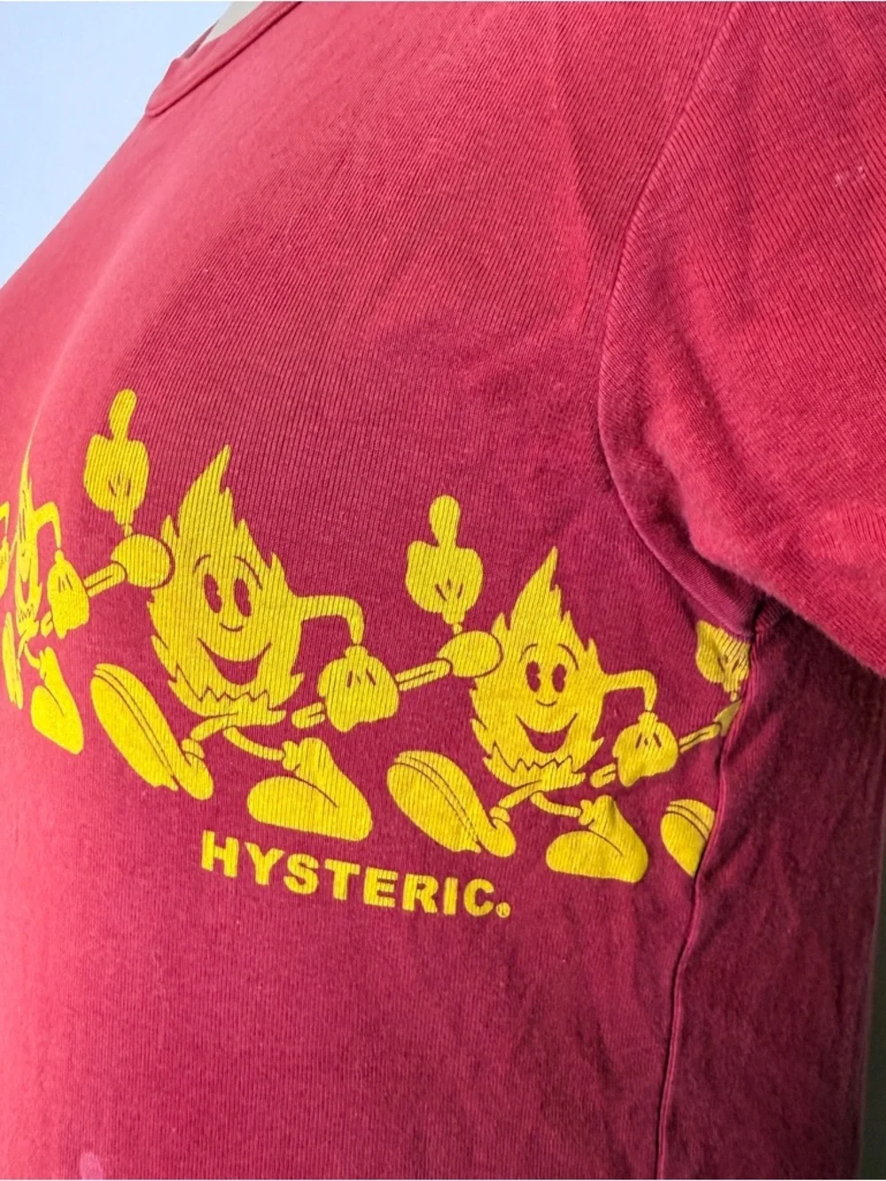 Hysteric Glamour | Tops | Hysteric Glamour Red Flame Tee | Poshmark